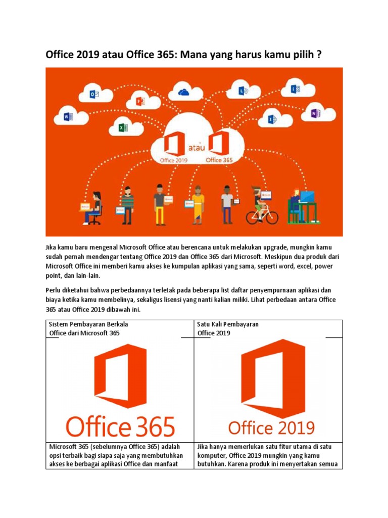 Office 2019 Atau 365 | PDF | Bisnis