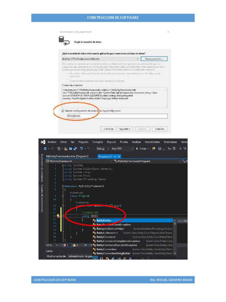 Consultar-EntityFramework en C Con SQL | PDF