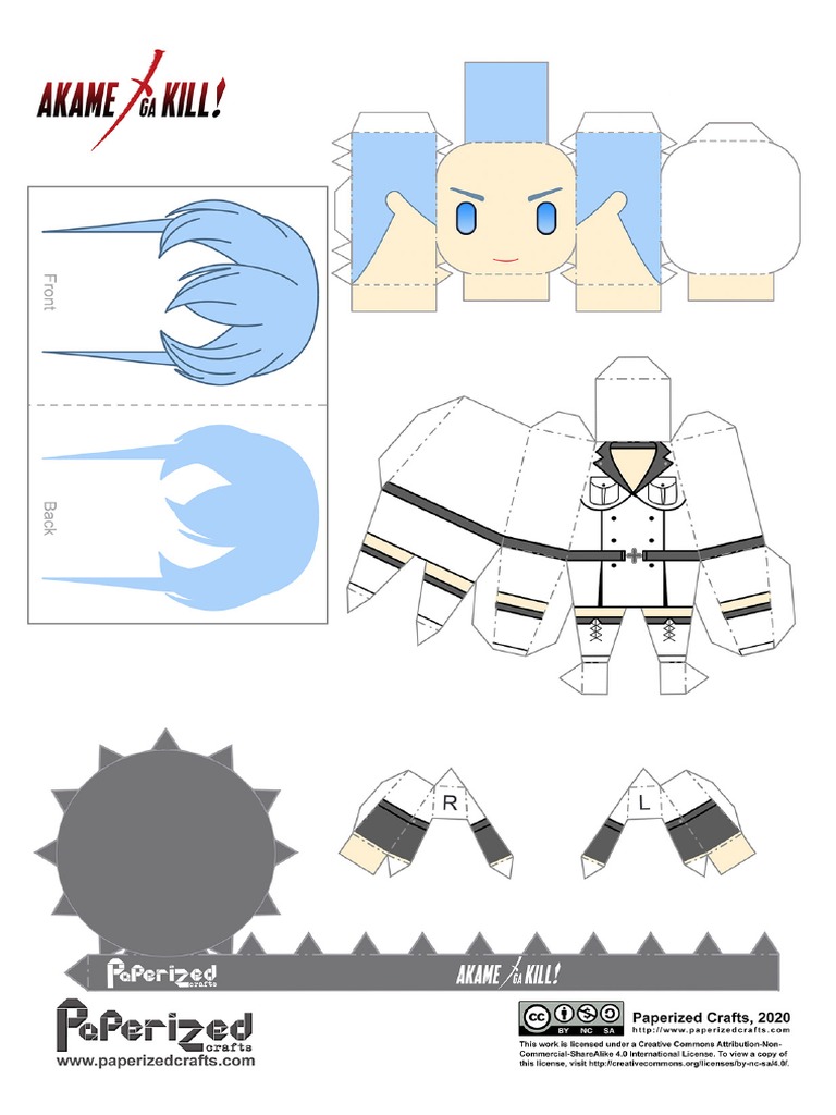Akame Ga Kill - Esdeath Papercraft | PDF