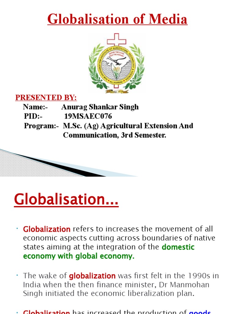 Globalization of Media | PDF | Mass Media | Globalization