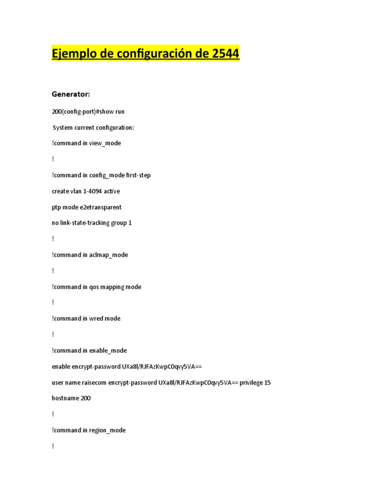 Ejemplo de Configuracion de 2544 | PDF | Network Protocols | Computer ...
