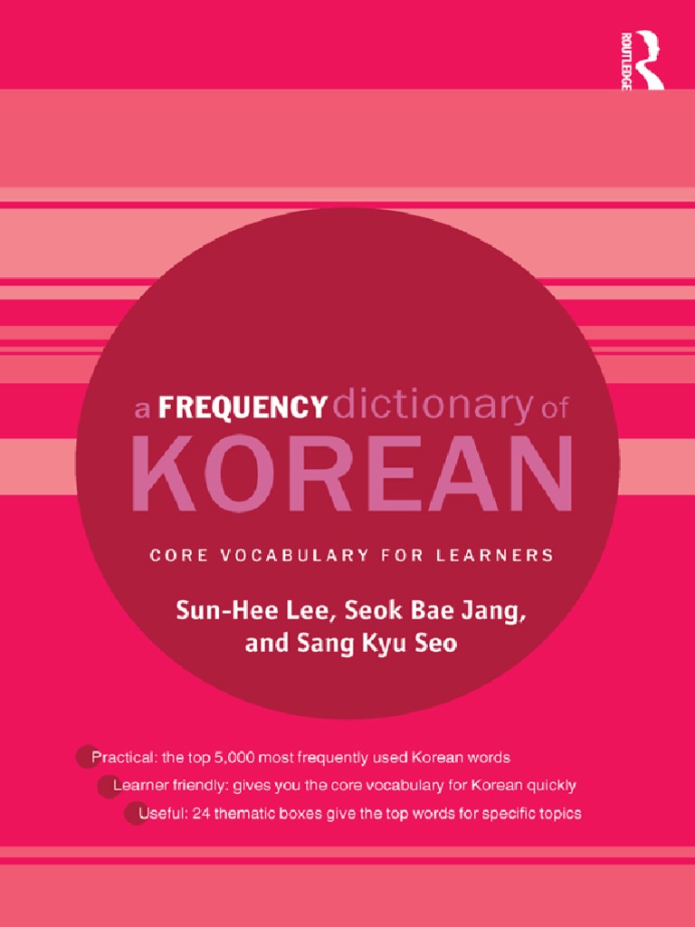 A Frequency Dictionary of Korean PDF | PDF | Part Of Speech | Predicate ...