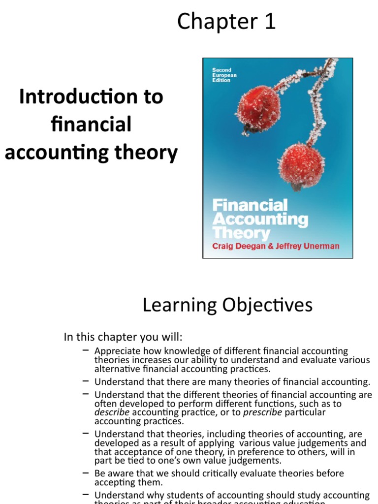 Introduction To Financial Accounting Theory | PDF | Argument | Theory
