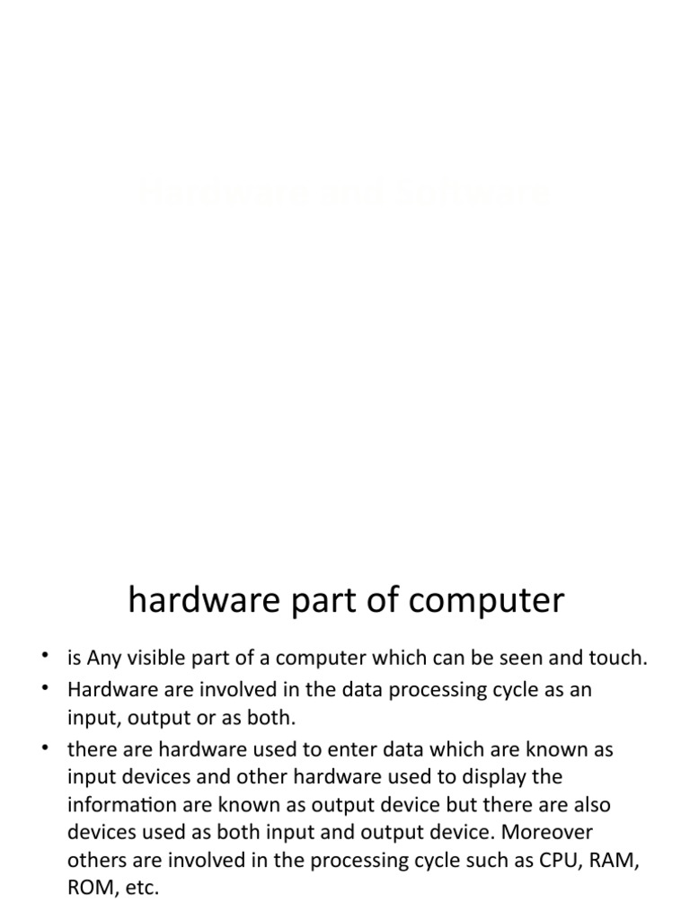 New Hardware and Software | PDF | Printer (Computing) | Computer Keyboard