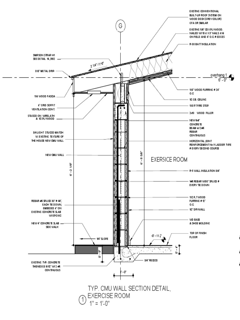 Typ Wall Detail Detail | PDF | Framing (Construction) | Building ...