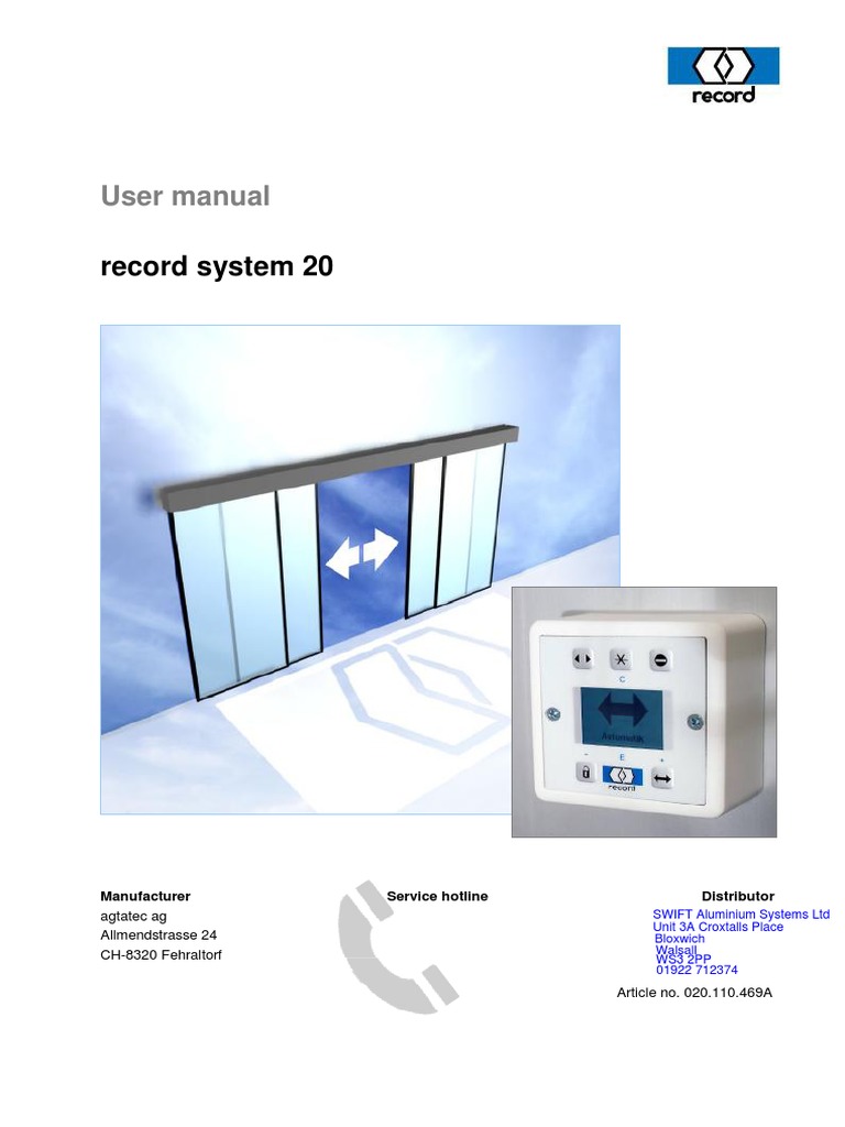 Record Sta20 | PDF | Door | Troubleshooting