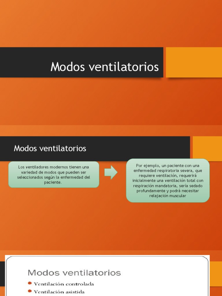 Modos Ventilatorios | PDF