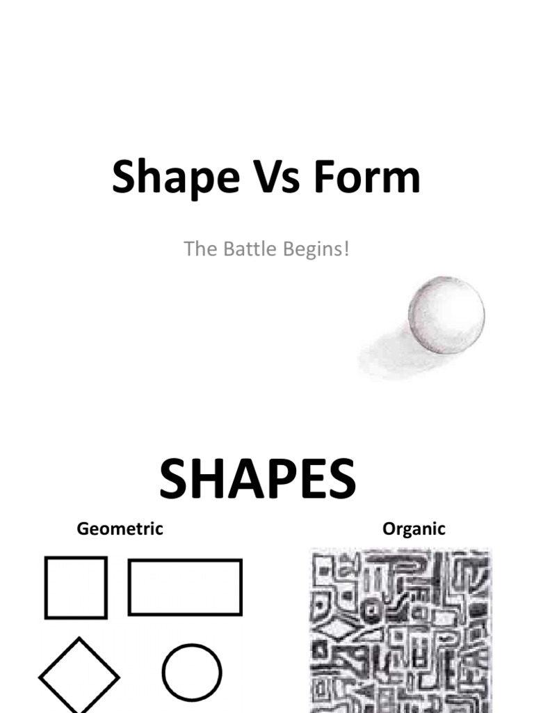 Shape Vs Form | PDF