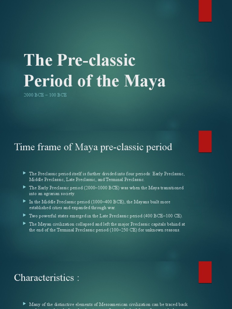 The Pre-Classic Period of The Maya - v2 | PDF | Maya Civilization ...