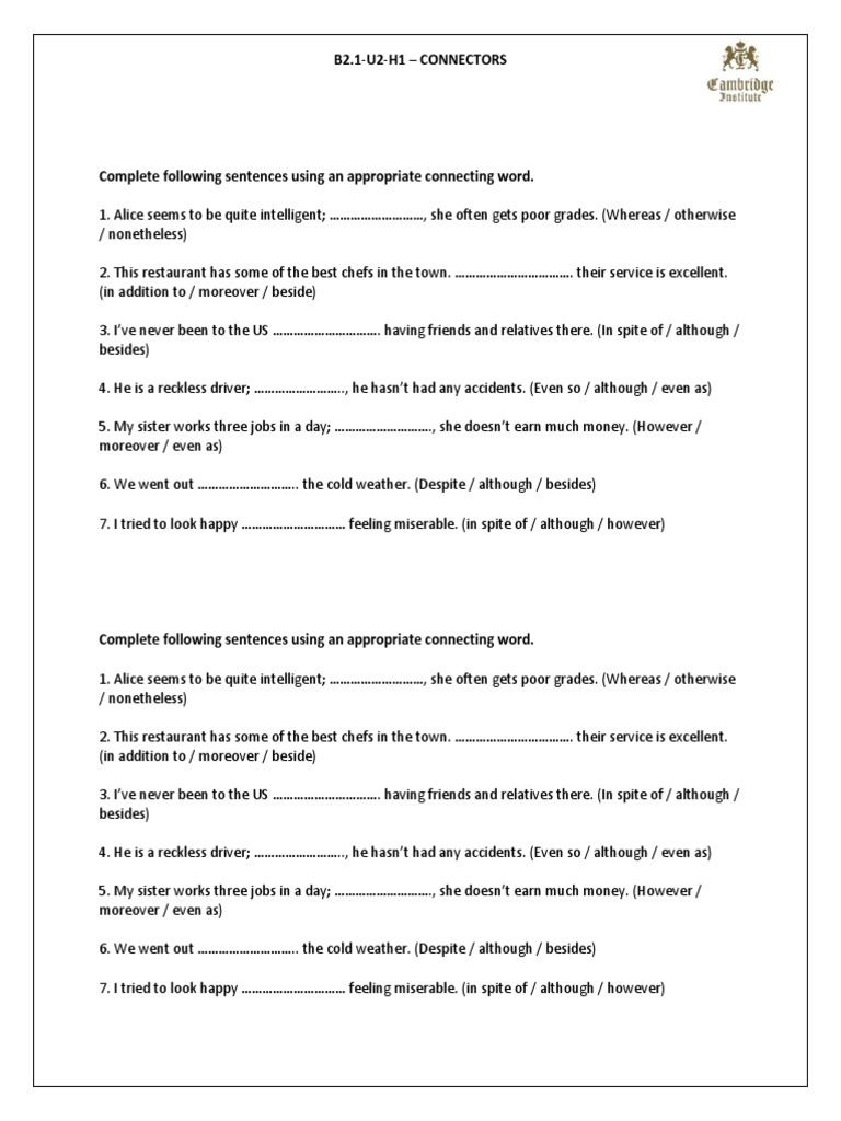 B2.1-U2-H1 - Connectors | PDF