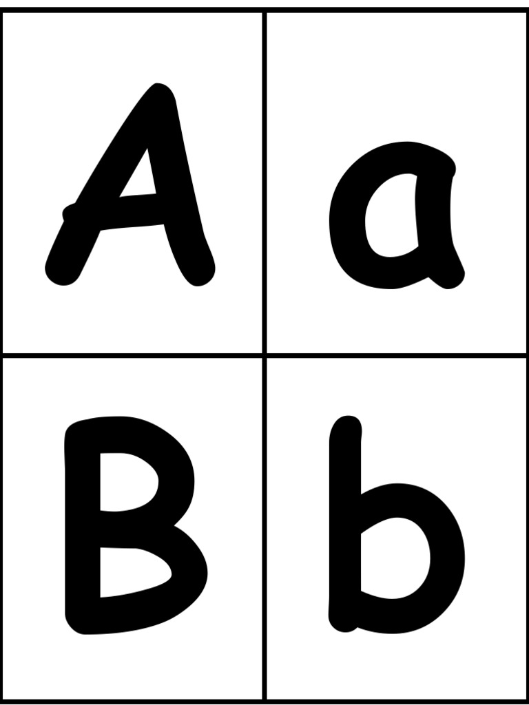 Alphabet Flash Cards PDF | PDF