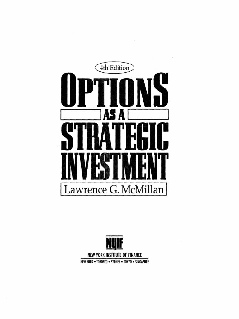 Options As A Strategic Investment - 4th - Edition PDF | PDF | Option ...