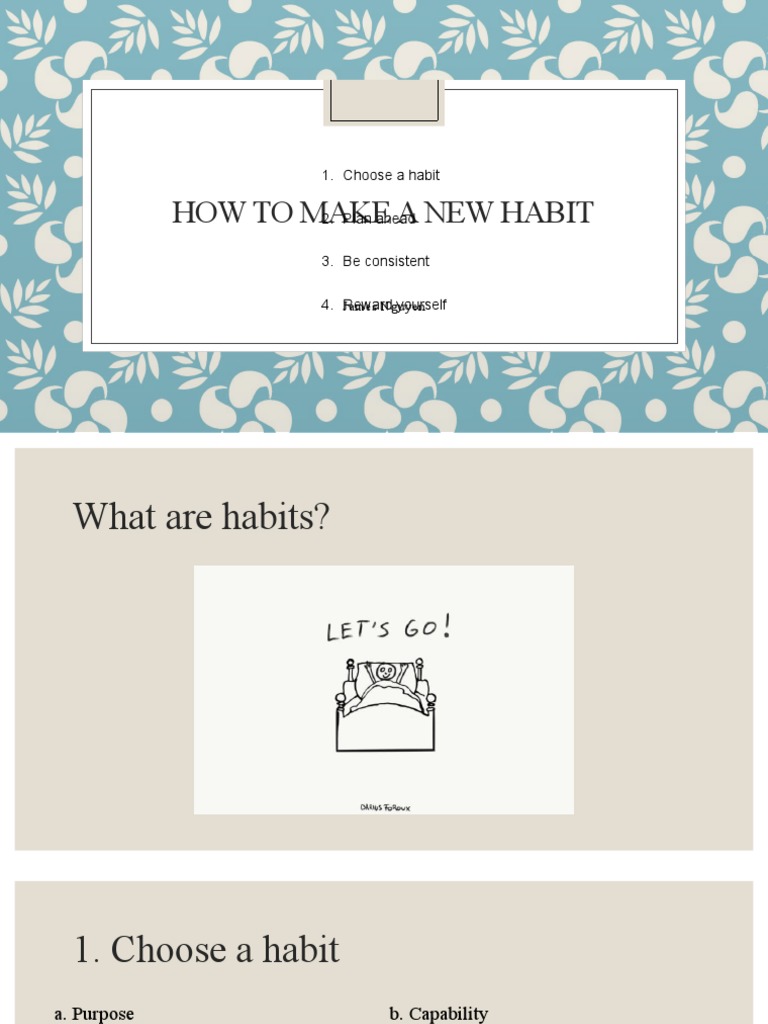 How To Make A New Habbit | PDF