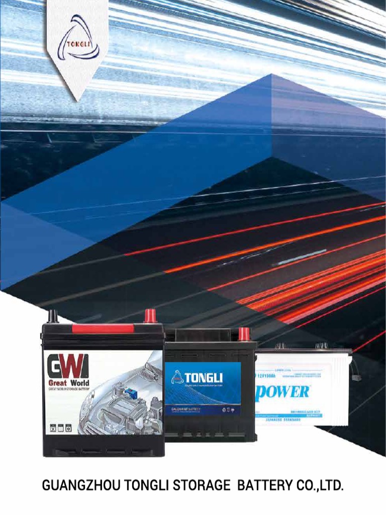 TONGLI BATTERY - Catalogue PDF | PDF | Energy Storage | Energy And Resource