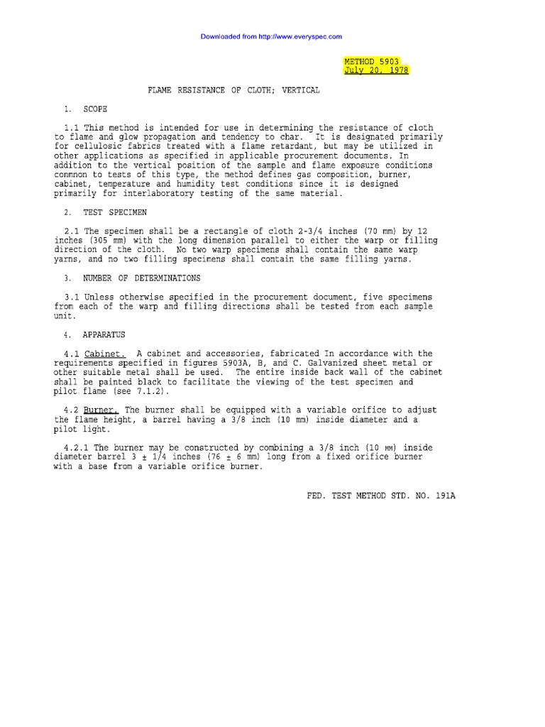 Fed-Std-191 5903 | PDF
