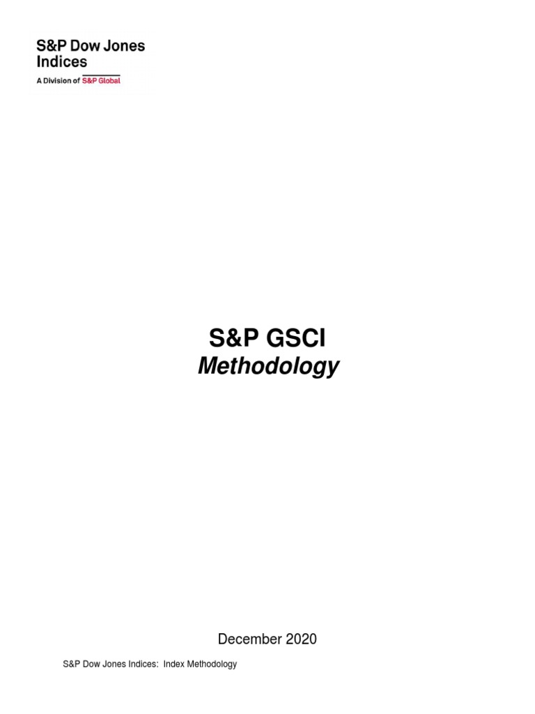 Methodology SP Gsci | PDF | Futures Contract | Index (Economics)