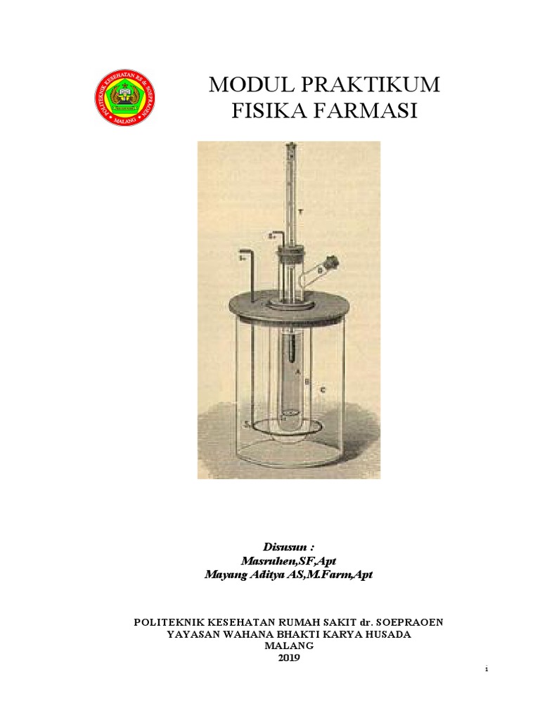 Cover Pr. Fisika Farmasi | PDF