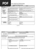 Daily Lesson Plan SCIENCE 4 WEEK 3 | PDF | Leaf | Plants