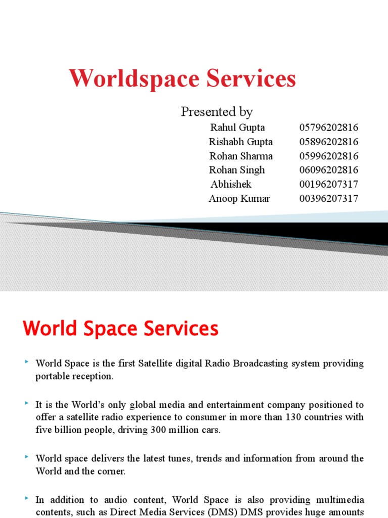 Worldspace Services 1 | Download Free PDF | Radio | Satellite