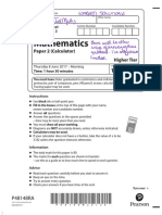 Edexcel Maths Paper 1 - Nov 2024 | PDF | Area | Sphere