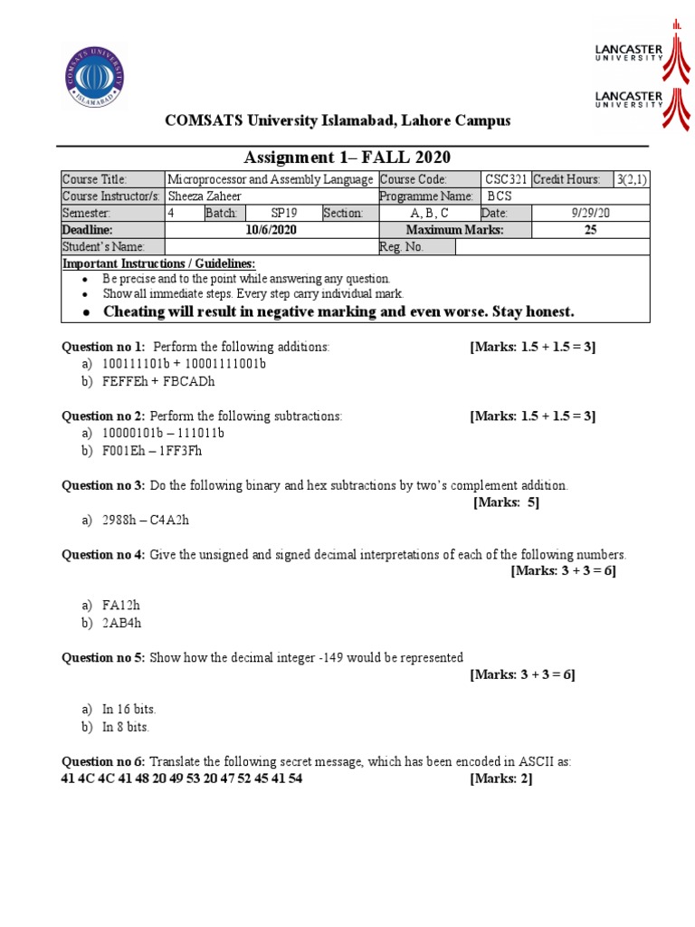 Microprocessor and Assembly Language | PDF