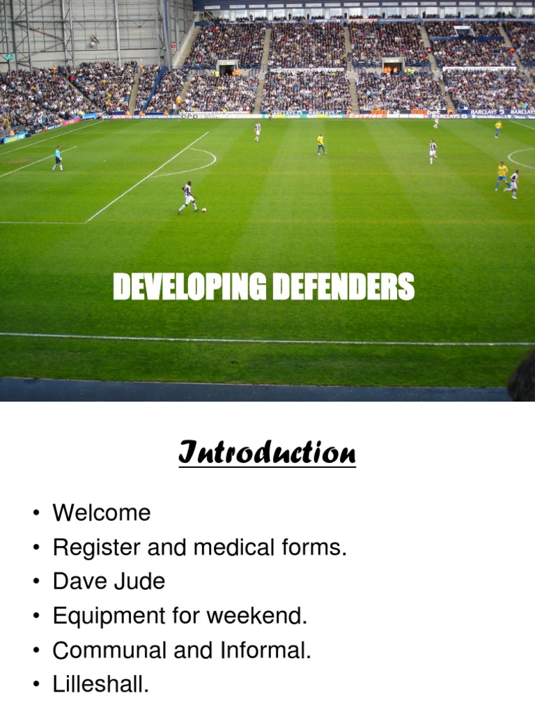 Developing Defenders | PDF | Defender (Association Football) | Sports