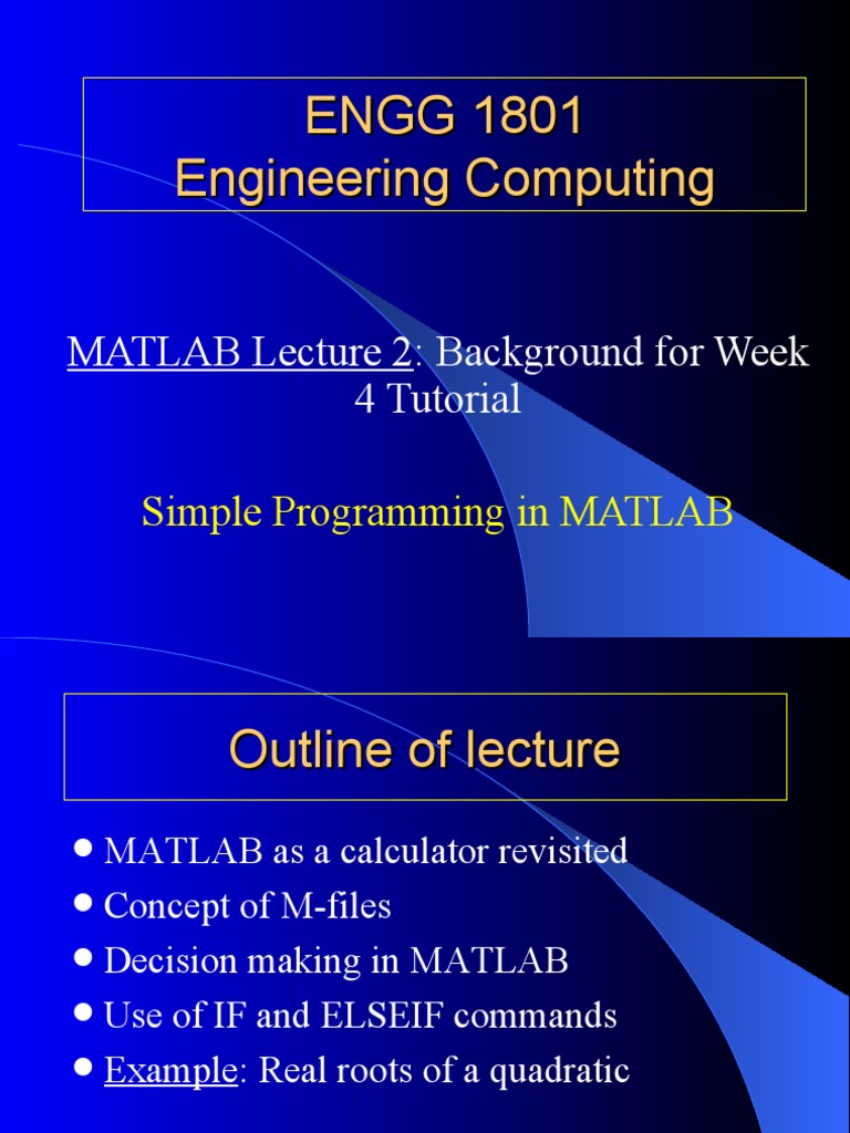 ENGG 1801 Engineering Computing | PDF | Computing | Teaching Mathematics