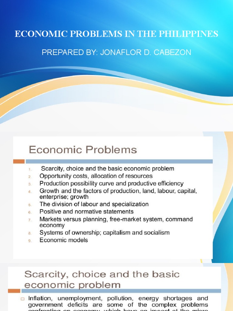 Economic Problems in The Philippines | PDF