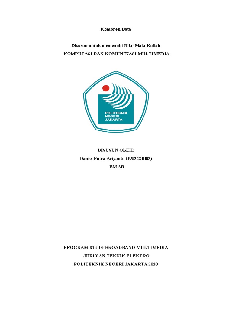 Jenis dan Teknik Kompresi Data | PDF