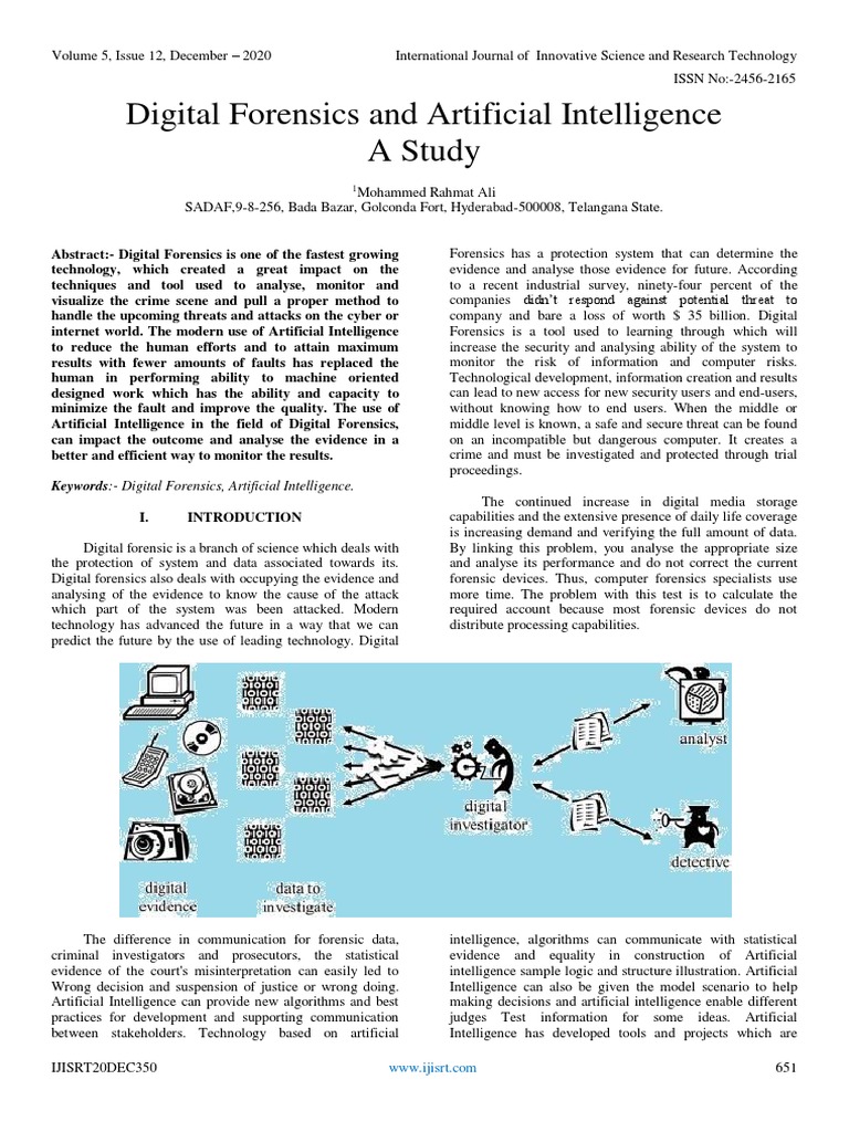 Digital Forensics and Artificial Intelligence A Study | PDF | Computer ...