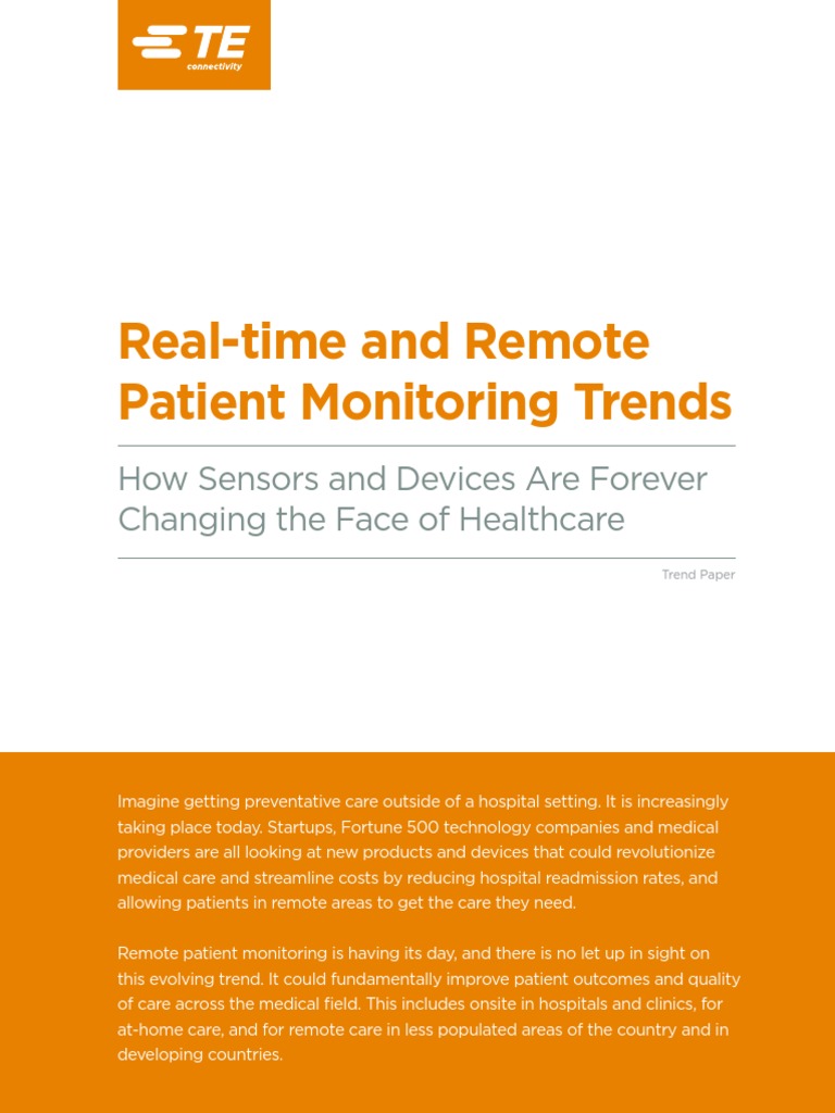 Real-Time and Remote Patient Monitoring Trends | PDF | Internet Of ...