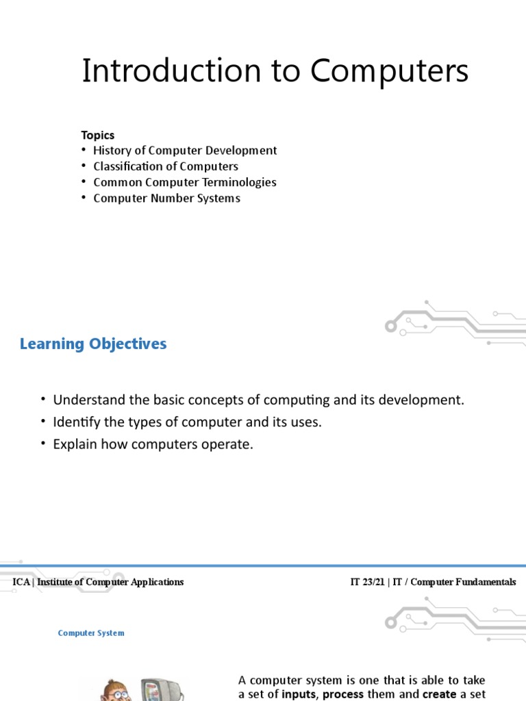 Introduction To Computers | PDF | Ascii | Bit
