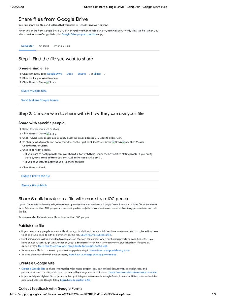 Share File Googledrive PDF | PDF