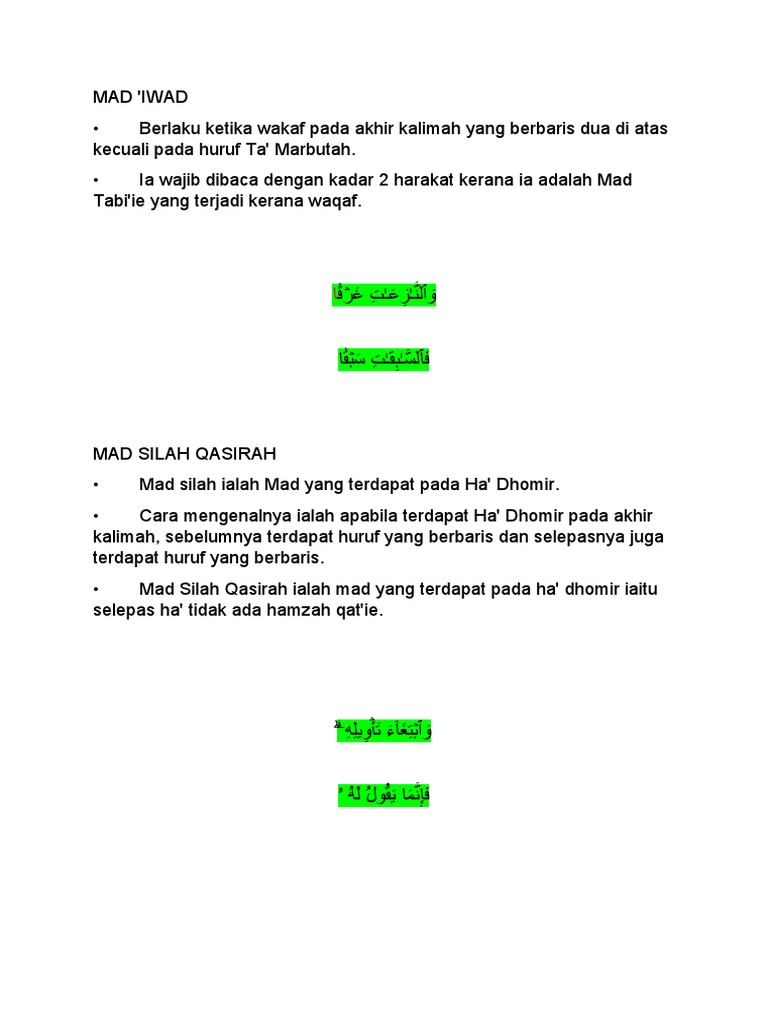 Mad Iwad Mad Silah Qasirah 3 | PDF