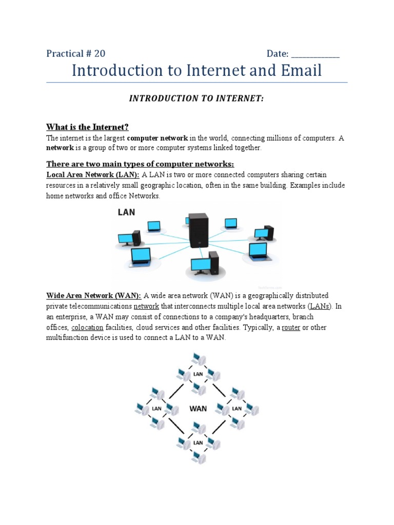 Introduction To Internet and Email | PDF | World Wide Web | Internet & Web
