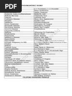 Common Signs and Symptoms of Diseases (Pathognomonic Sign) | PDF ...