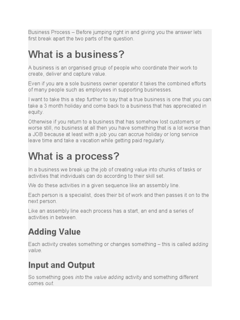 Understanding Business Processes: What They Are and Their Importance ...