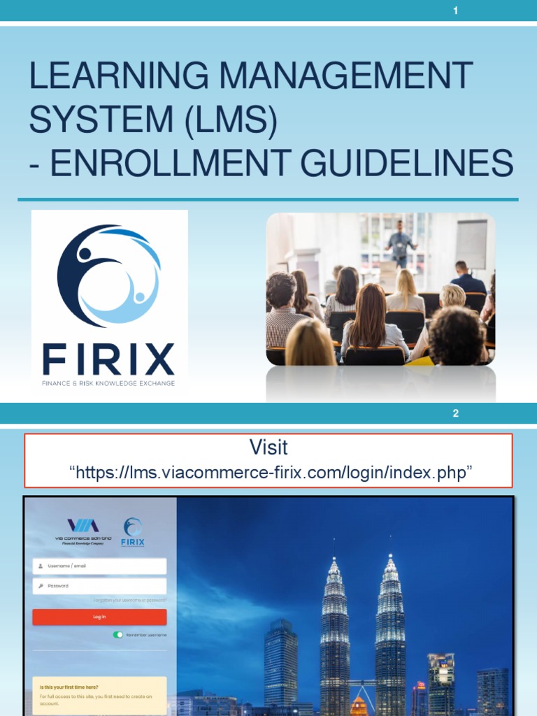 LMS Enrollment Guidelines (FIRIX) - CFA & FRM Program | PDF | Online ...