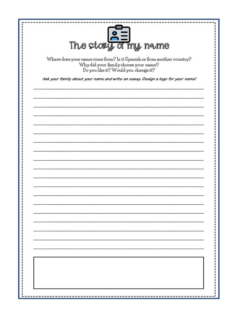 The Story of Your Name - Creative Writing | PDF