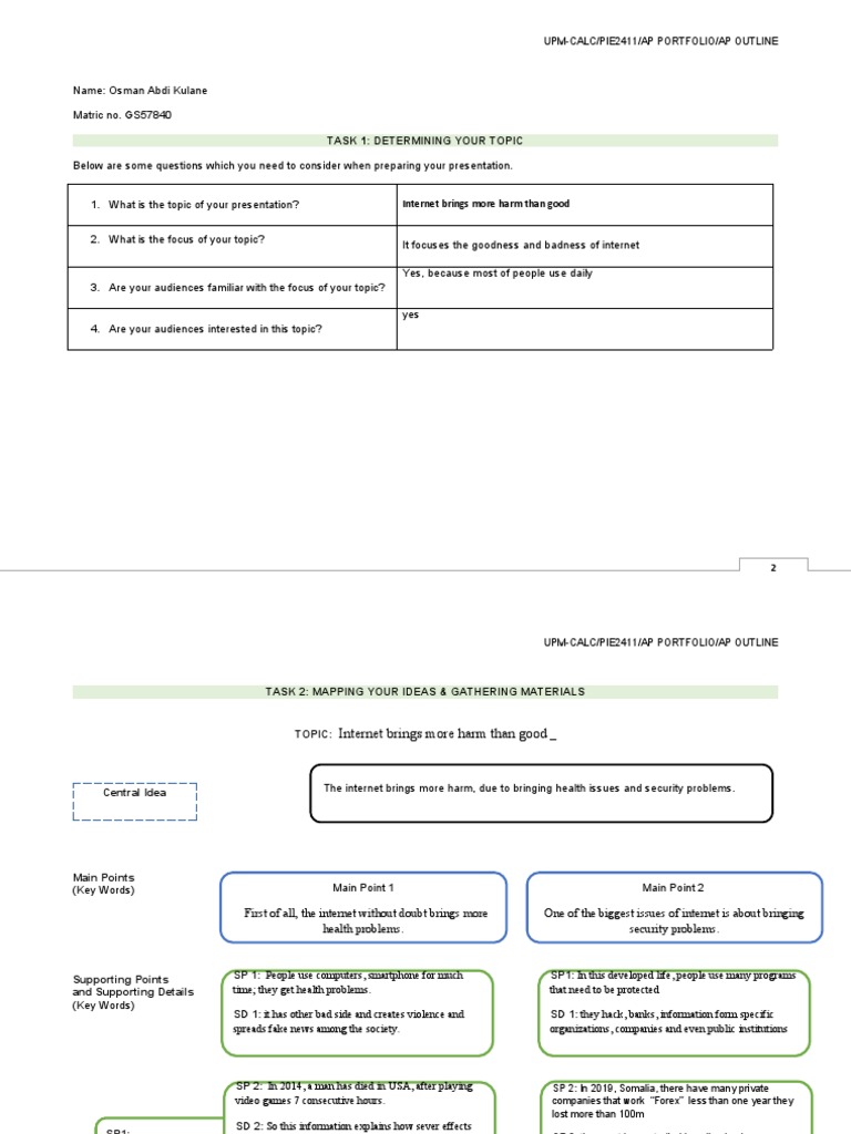 Assessment 4 Ap Portfolio Outline Pdf Internet Communication