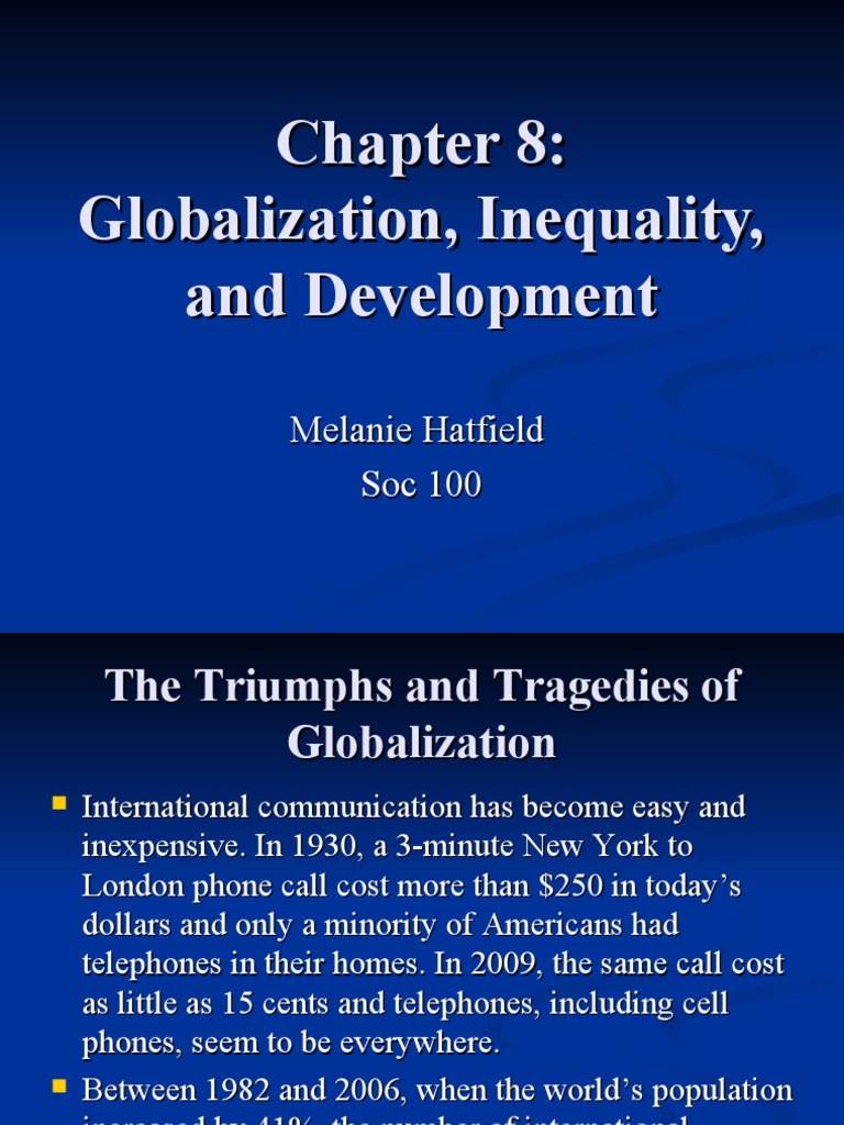 Globalization, Inequality, and Development | PDF | Globalization | Aids