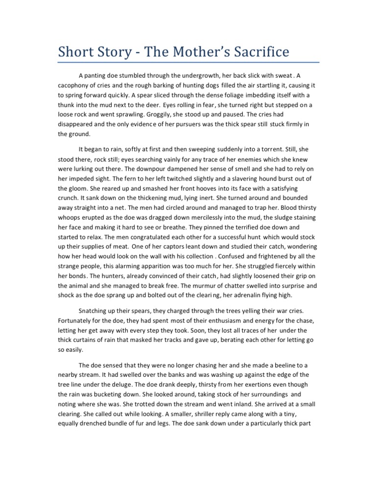A Mother's Sacrifice | PDF | Nature