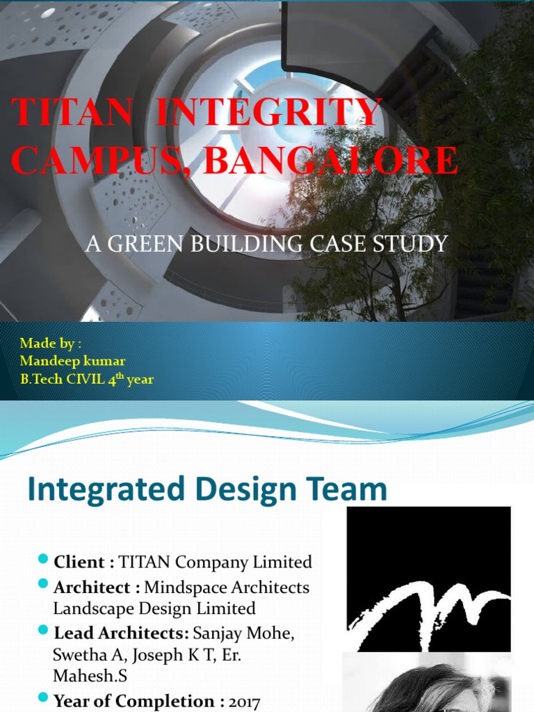 Titan Integrity Campus: A Green Case Study | PDF | Building Engineering ...