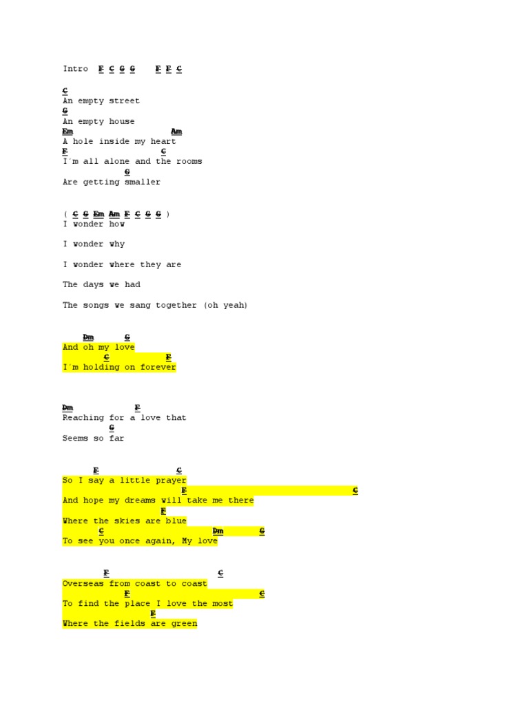 My Love Chords | PDF