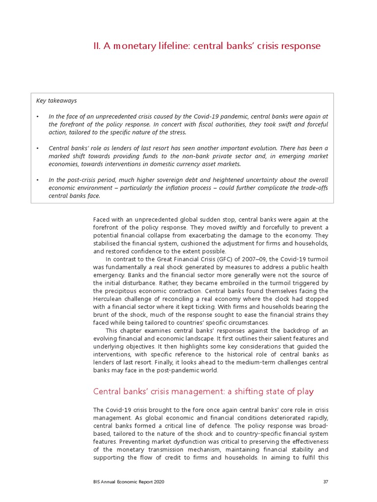 Annual Economic Report 2020 Part 2 | PDF | Central Banks | Repurchase ...