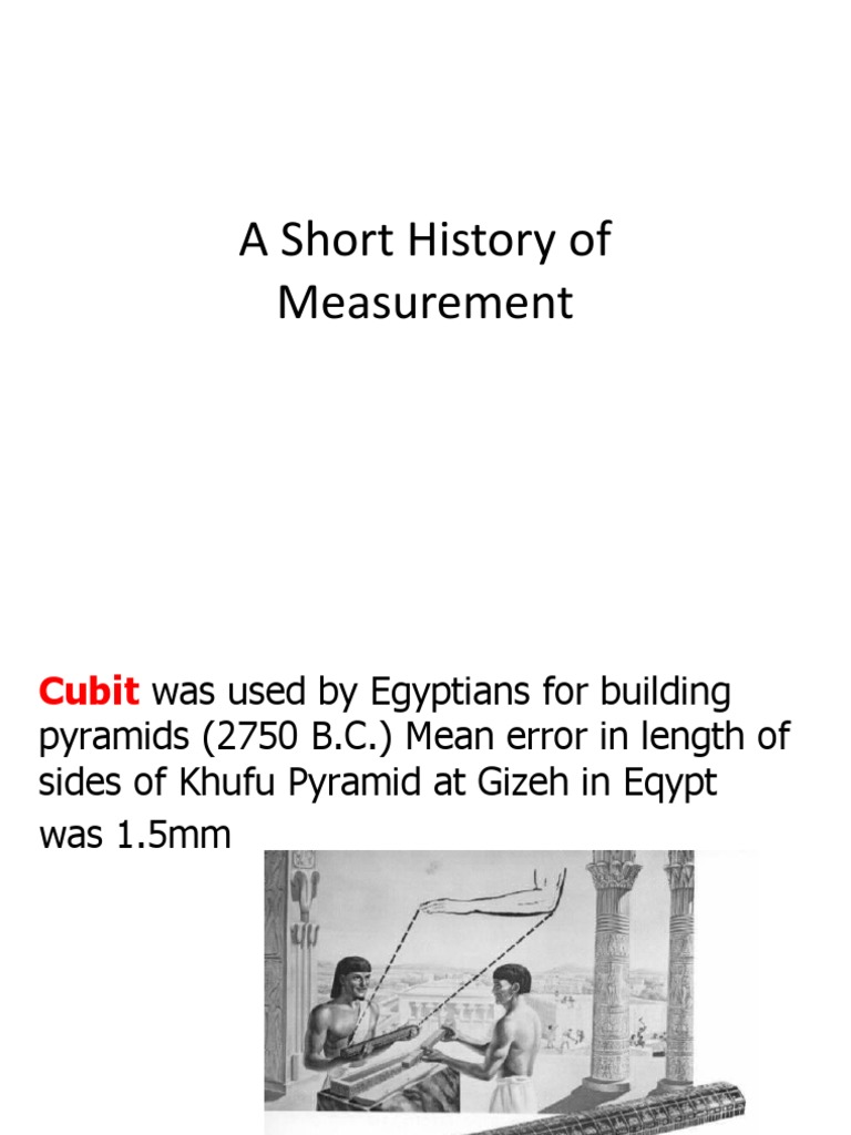 A Short History of Measurement | PDF