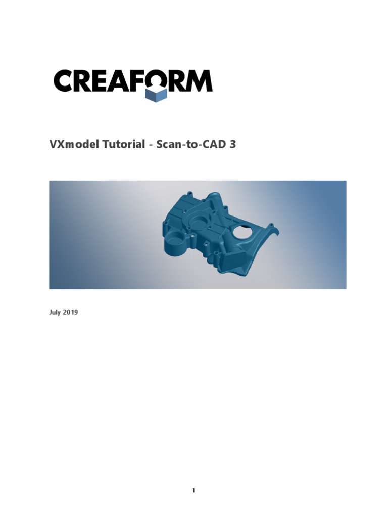 Vxmodel Tutorial - Scan-To-Cad 3: July 2019 | PDF | Computing And Information Technology | Software