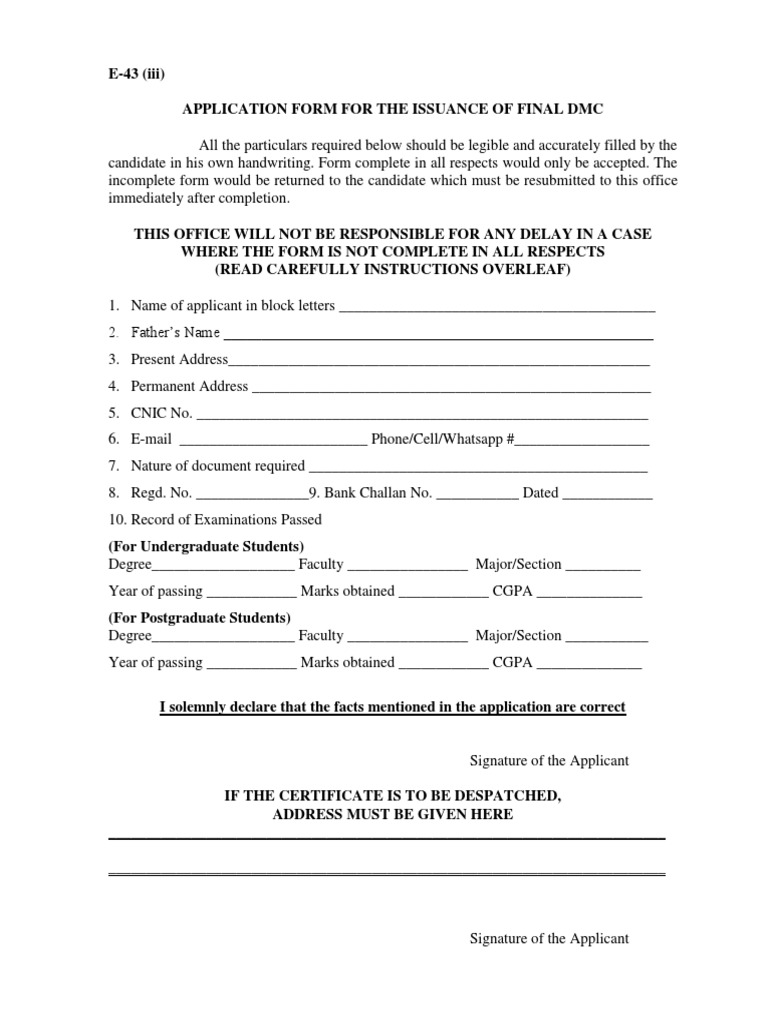 Final DMC Application Form Guide | PDF | Government | Business
