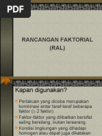 Rancangan Faktorial RAL RAK | PDF | Sains & Matematika