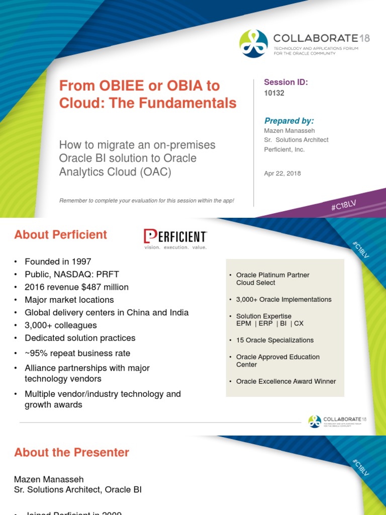OBIEE to OAC Migration Guide | PDF | Platform As A Service | Cloud ...